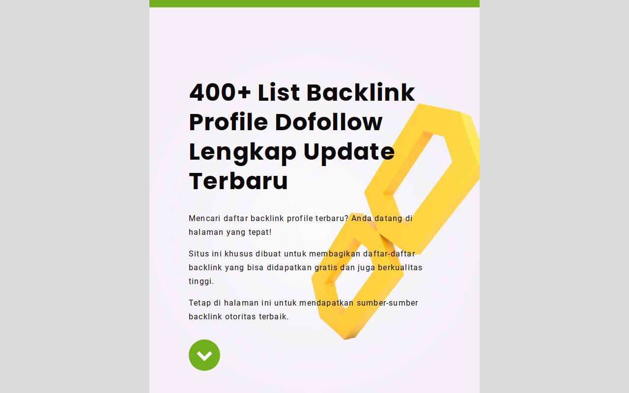 400+ List Backlink Profile Dofollow Lengkap Update Terbaru